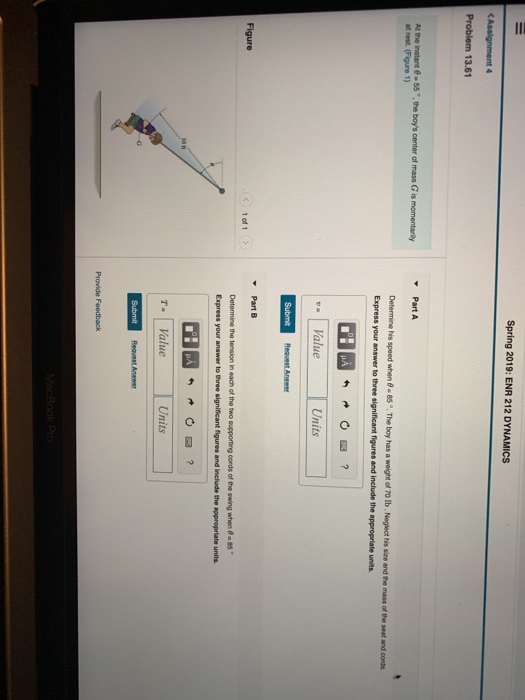 Solved Spring 2019: ENR 212 DYNAMICS CAssignment 4 Problem | Chegg.com