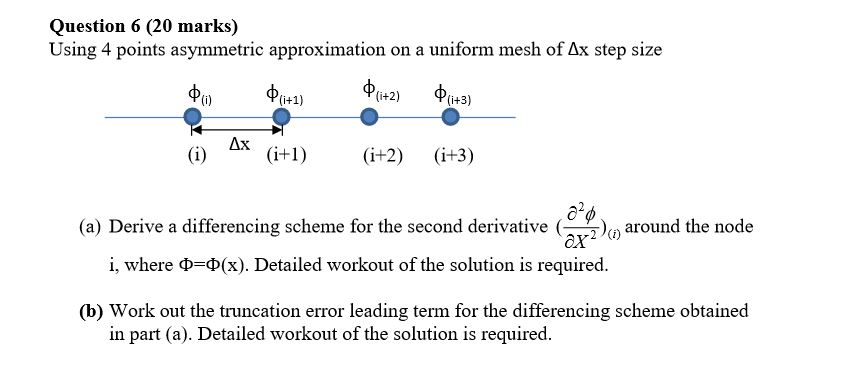 Solved Question 6 (20 marks) Using 4 points asymmetric | Chegg.com