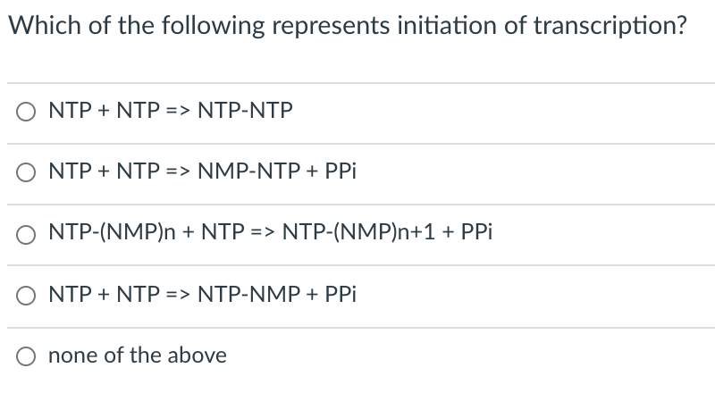 Solved Which of the following represents initiation of | Chegg.com