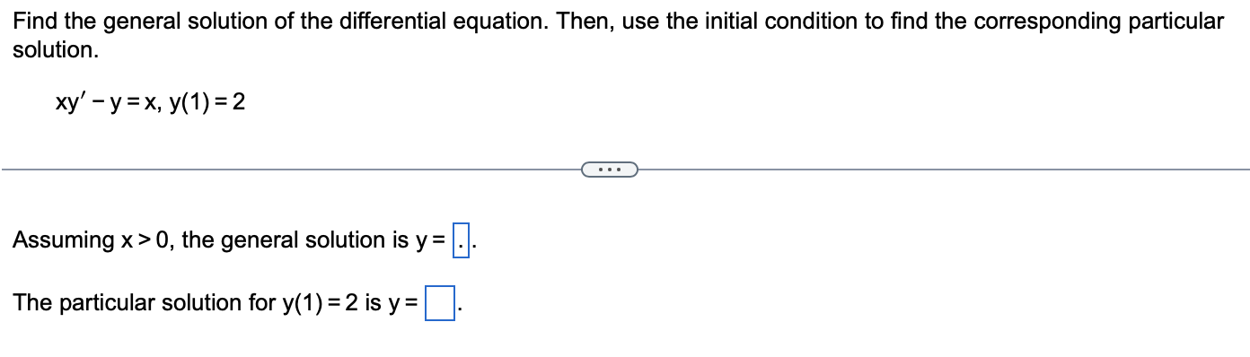 Solved Find the general solution of the differential | Chegg.com