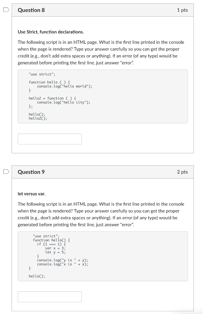 Solved Question 6 2 Pts Js Functional Programming Sort 