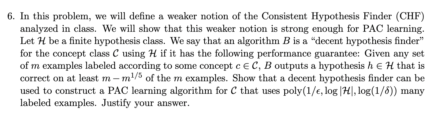 Solved 6. In this problem, we will define a weaker notion of | Chegg.com