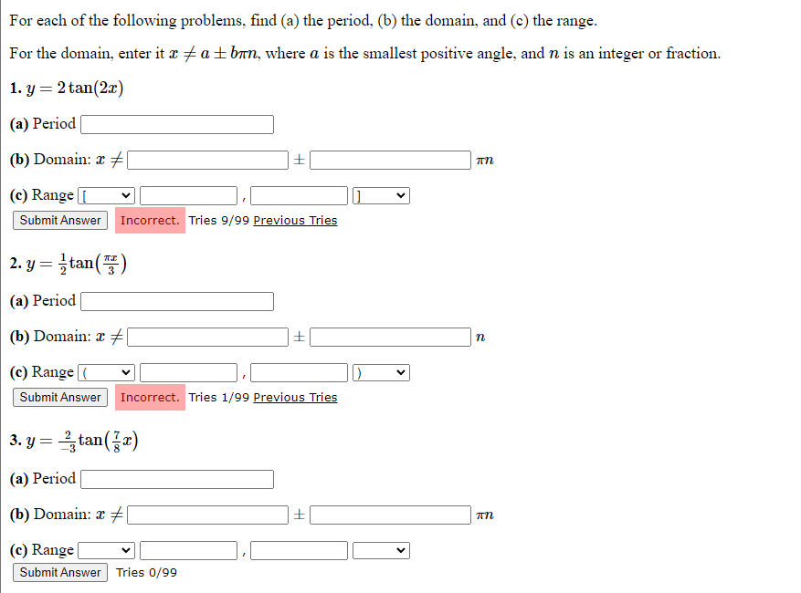 Solved For each of the following problems, find (a) the | Chegg.com