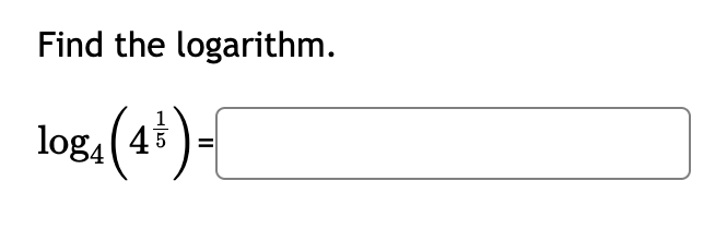 Solved Find the logarithm. log4(451)= | Chegg.com