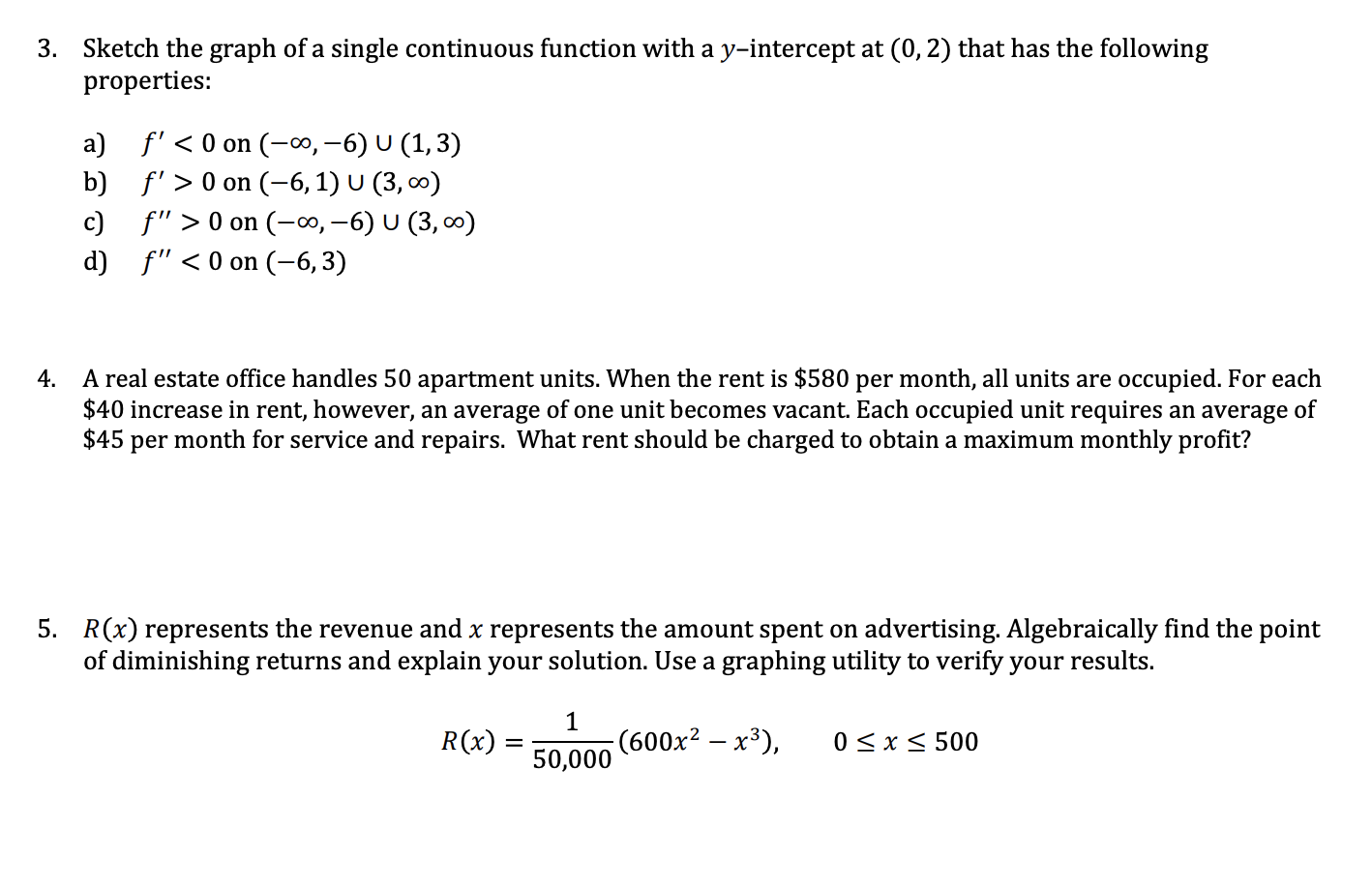 Solved 3. Sketch the graph of a single continuous function | Chegg.com