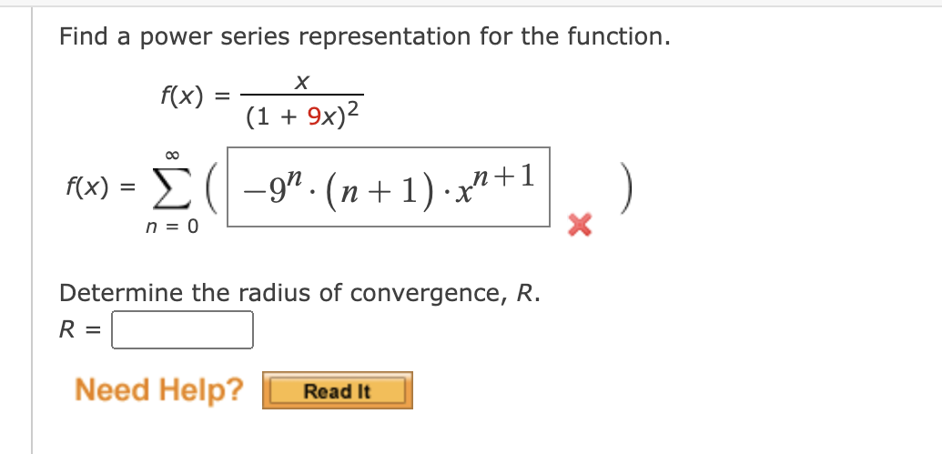 Solved Find a power series representation for the function. | Chegg.com