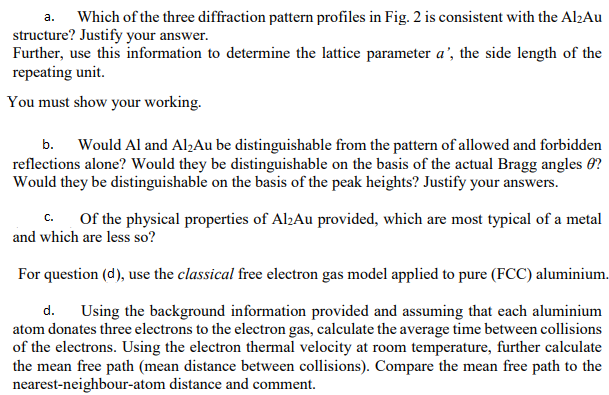 Fig shows simulated powder diffraction pattern | Chegg.com