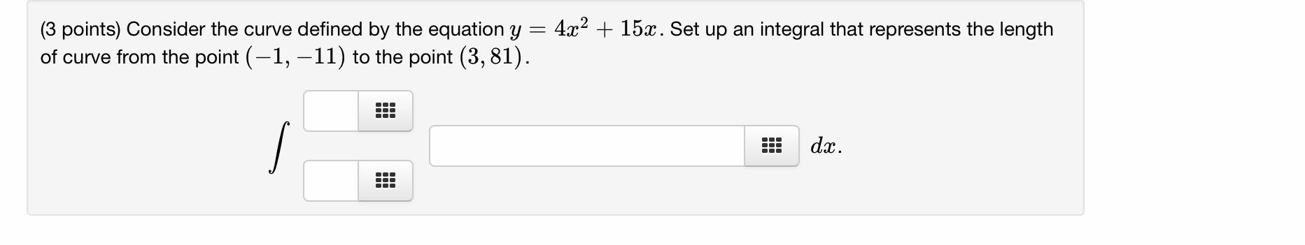 Solved ( 3 points) Consider the curve defined by the | Chegg.com