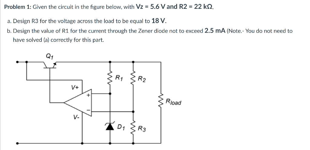 [Solved]: Problem 1: Given the circuit in the figure below