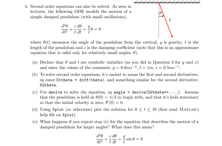 Solved Please solve the following question in MATLAB code. | Chegg.com