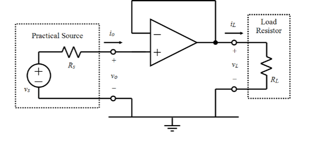 Load Resistor io Practical Source 1 + + RS VL vo RL | Chegg.com