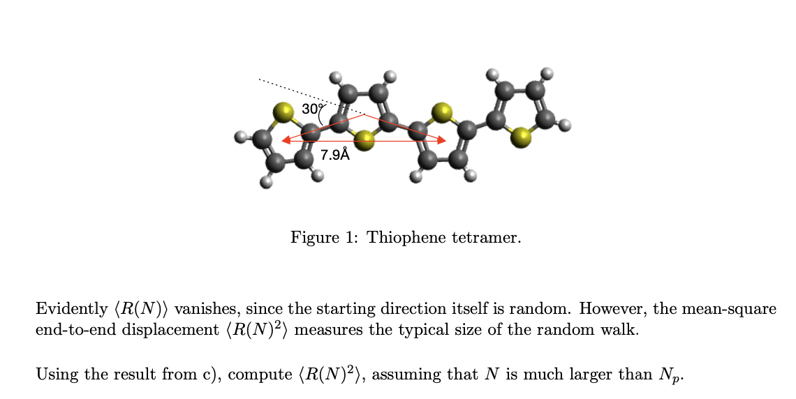 Solved A simple model for a polymer chain is given by the | Chegg.com