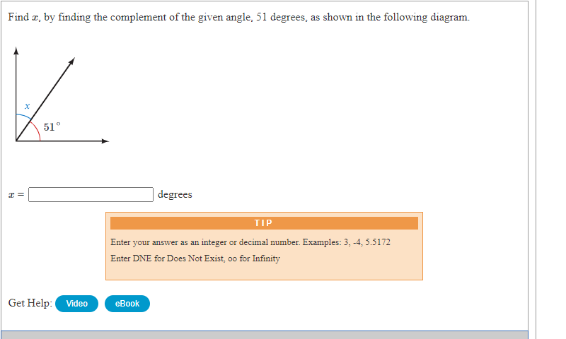 Solved Find 2, by finding the complement of the given angle. | Chegg.com