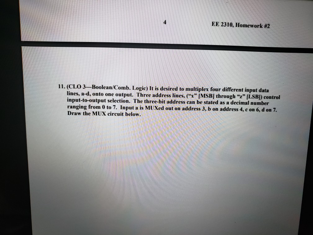 Solved 4/5 9. (CLO 3—Boolean/Comb. Logic) Consider the | Chegg.com