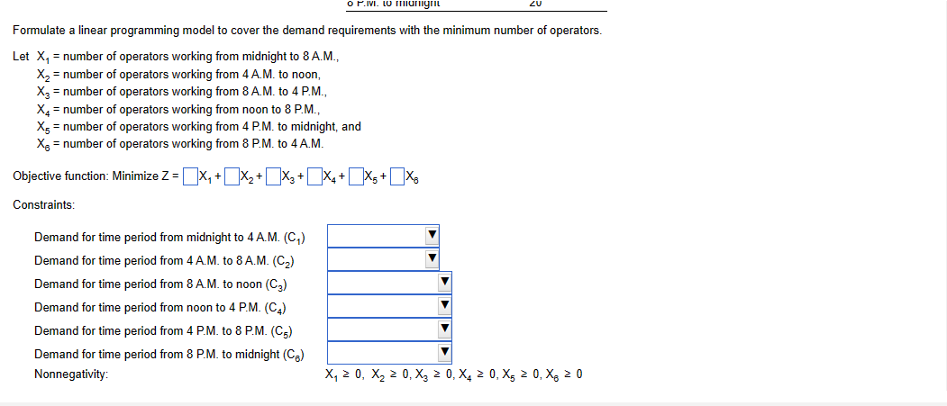 Solved Formulate a linear programming model to cover the | Chegg.com