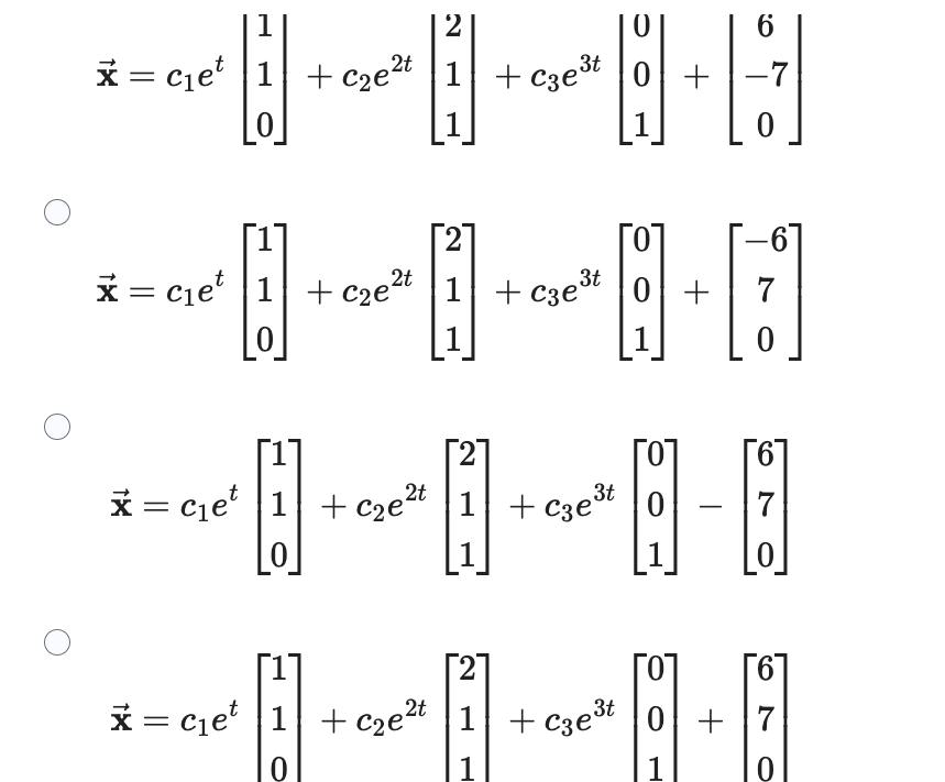 Solved Find the general solution to the linear system | Chegg.com