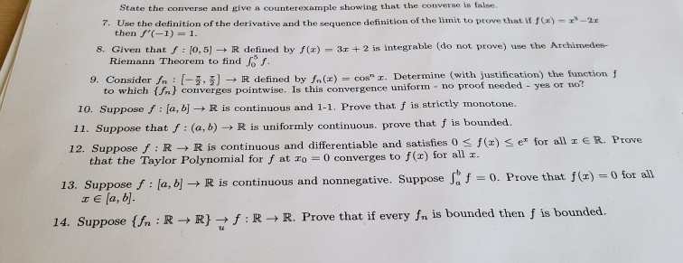 Solved State the converse and give a counterexample showing | Chegg.com