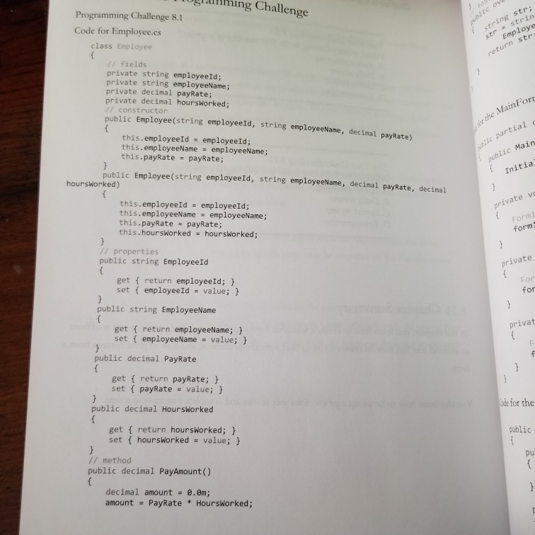 Solved This is in C# This is my final project. everything I | Chegg.com