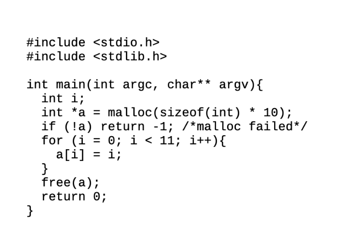 Solved Find out what kind of bug(s) each code has: Code1: | Chegg.com