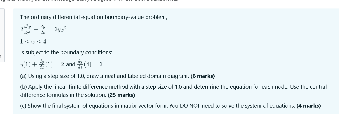 Solved The ordinary differential equation boundary-value | Chegg.com