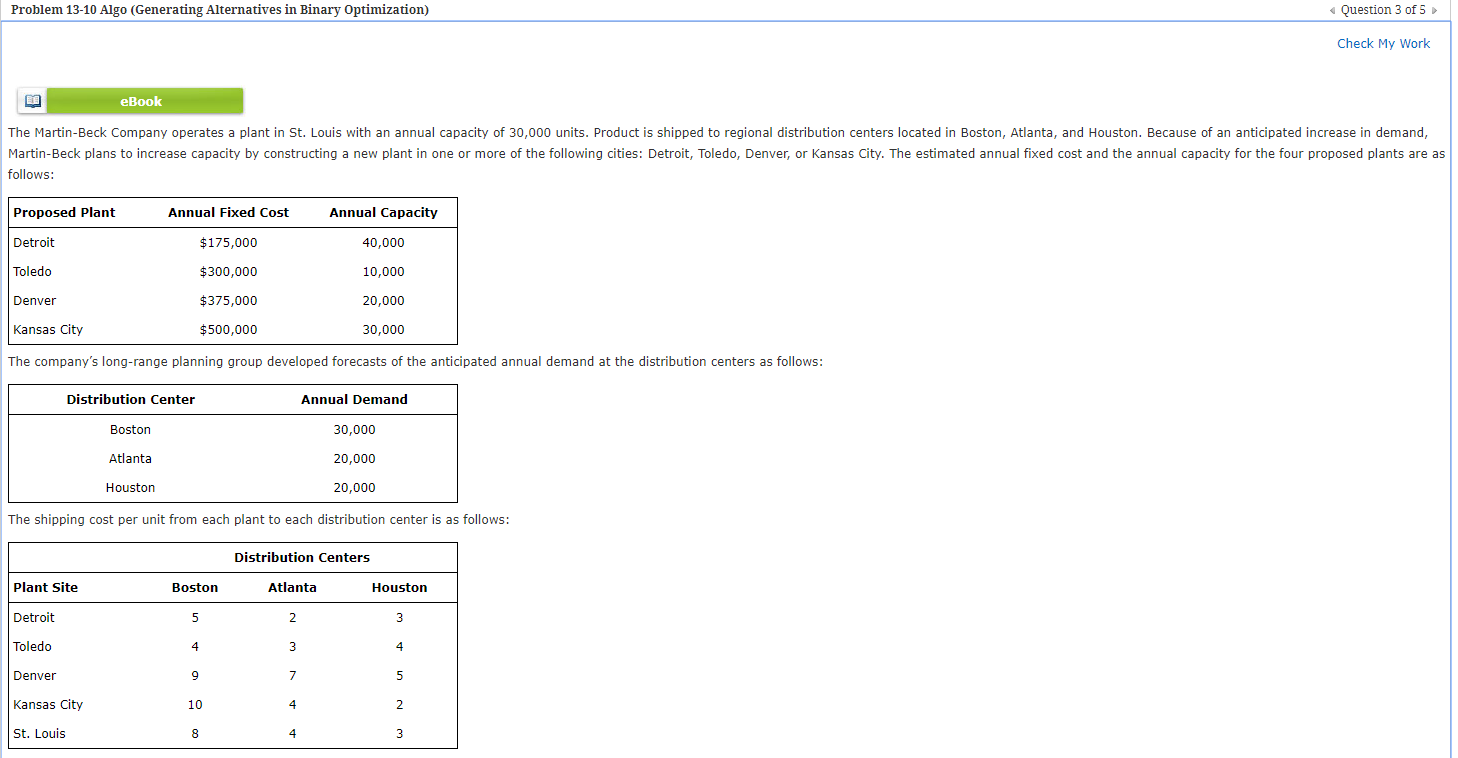 Solved Problem 13-10 Algo (Generating Alternatives in Binary | Chegg.com