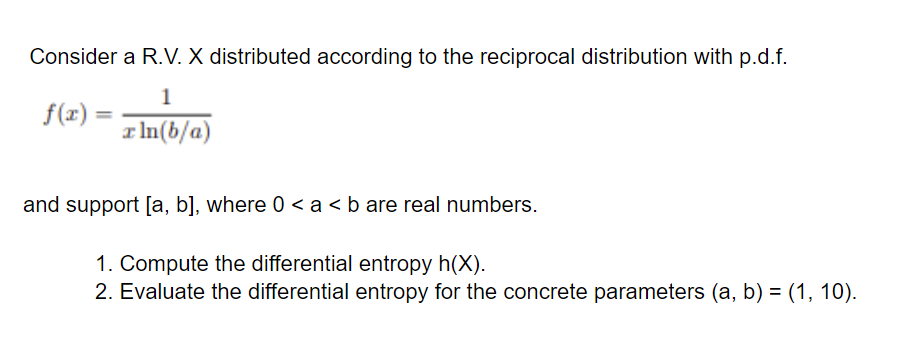Solved Consider a R.V. X distributed according to the | Chegg.com