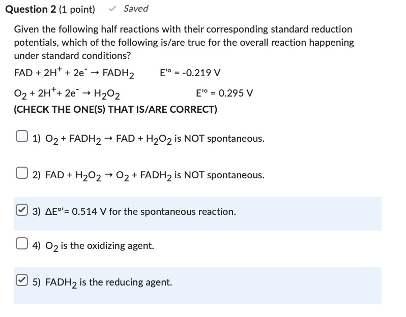 Solved Question 2 (1 ﻿point) ﻿SavedGiven the following half | Chegg.com