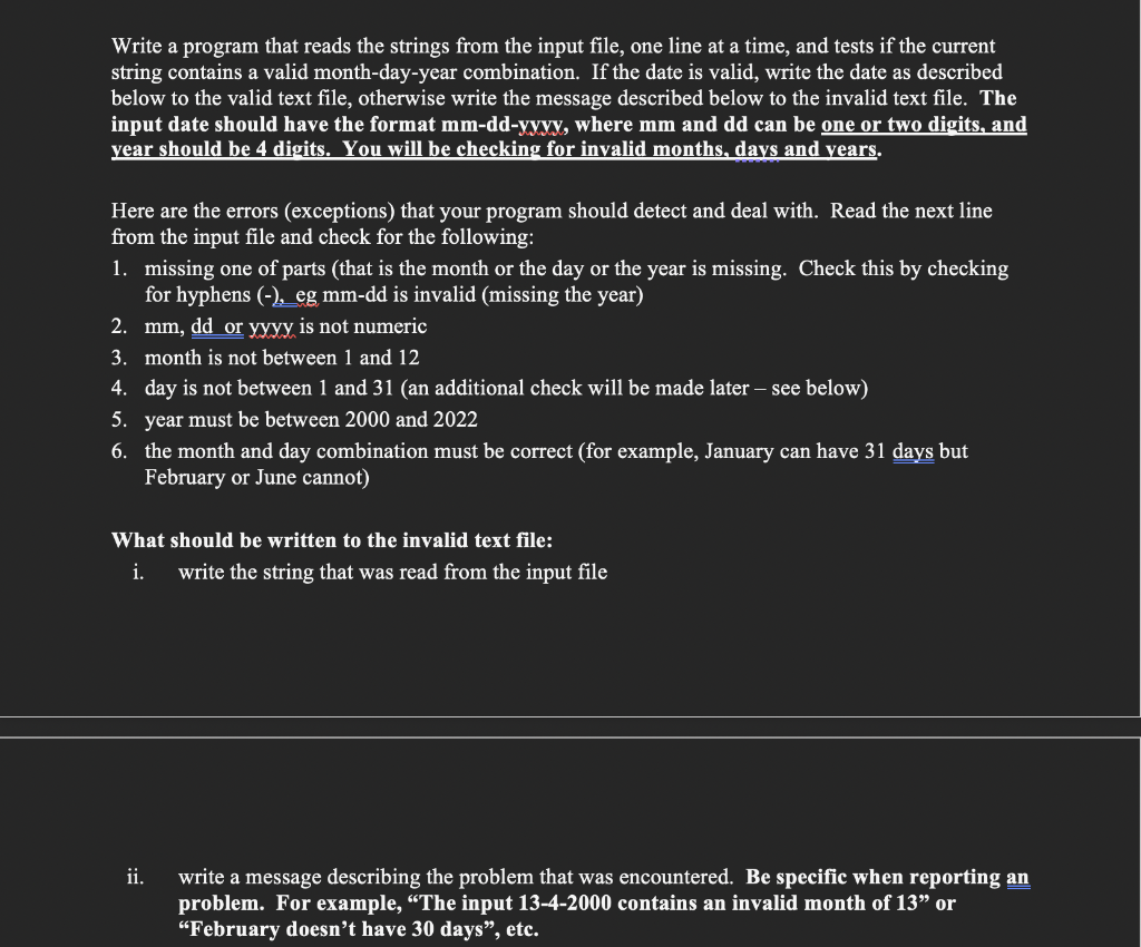 Solved Write a program that reads the strings from the input | Chegg.com