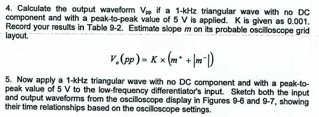 Low-Frequency Differentiator. 1. Construct the | Chegg.com