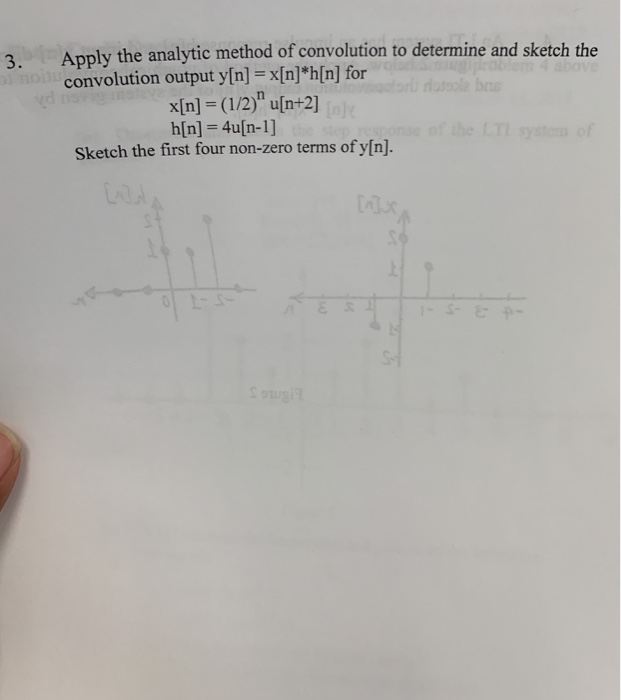 Solved Apply the analytic method of convolution to determine | Chegg.com