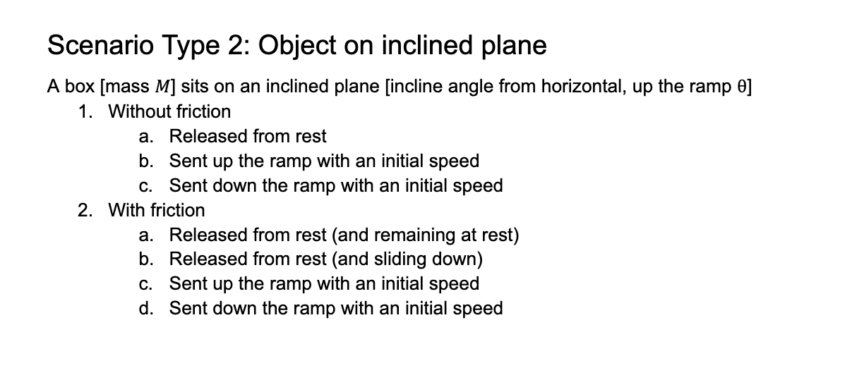Solved Scenario Type 1: Projectile Motion An object is | Chegg.com