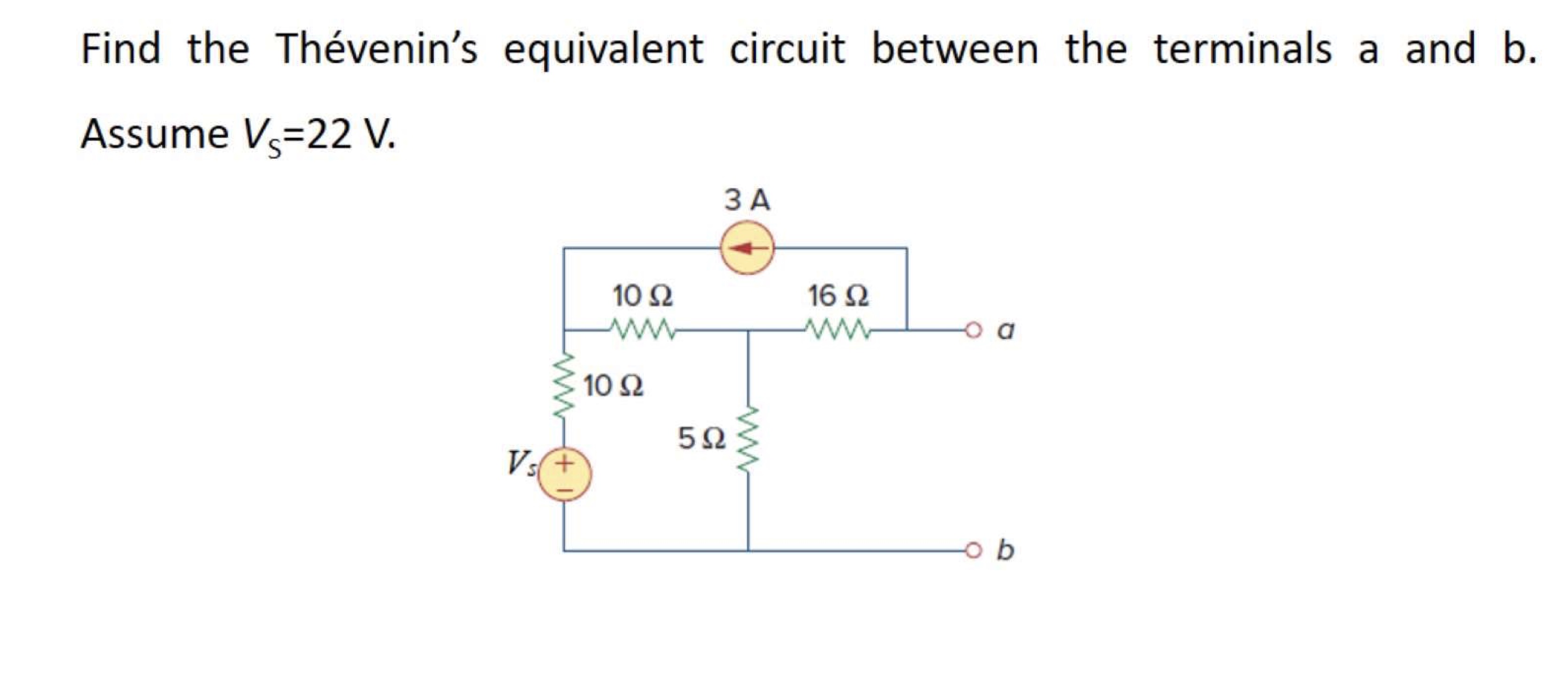 Solved Find the Thévenin's equivalent circuit between the | Chegg.com