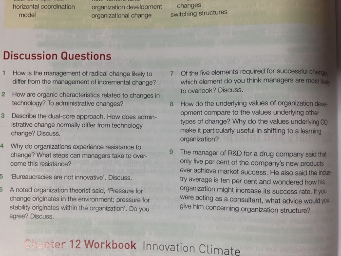 Solved Horizontal Coordination Organization Development