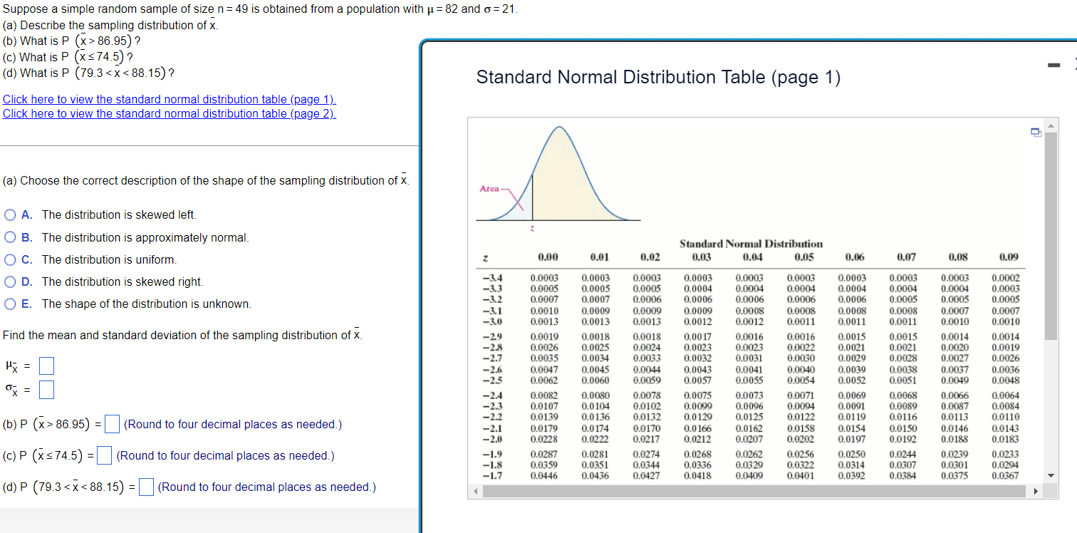 Solved statistic, and (c) the P-value. Assume that the | Chegg.com
