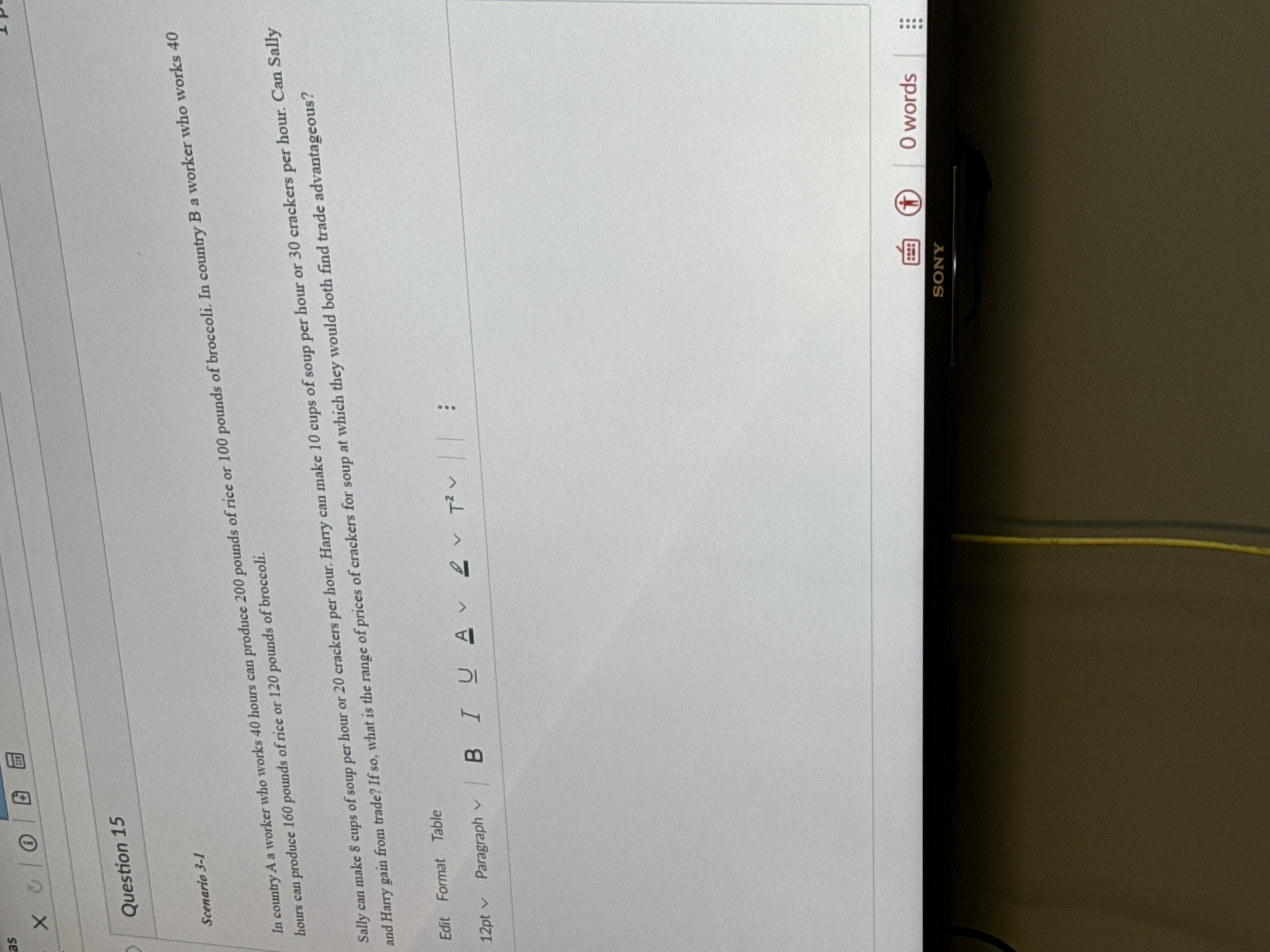 Solved Question 15Scenario 3-1In country A a worker who | Chegg.com