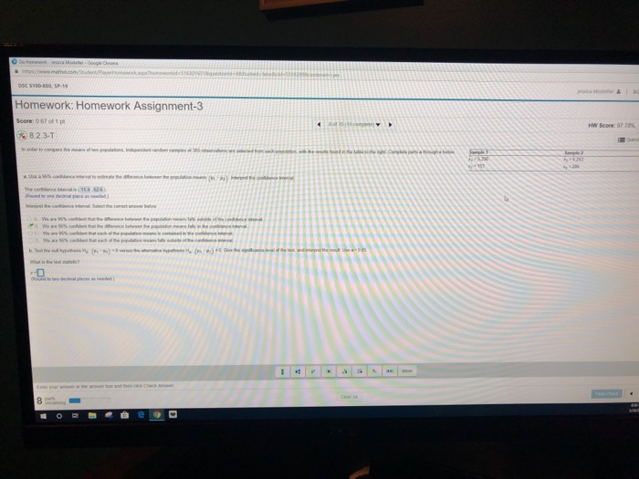 Solved DSC 5100-8S0, SP-19 Homework: Homework Assignment-3 | Chegg.com