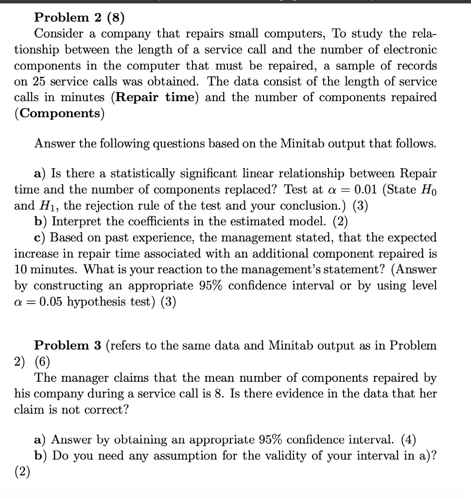 Solved Consider a company that repairs small computers, To | Chegg.com