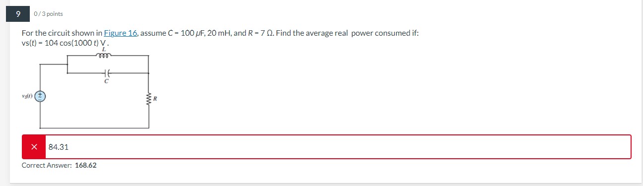 Solved 903 ﻿pointsFor the circuit shown in Figure 16, | Chegg.com