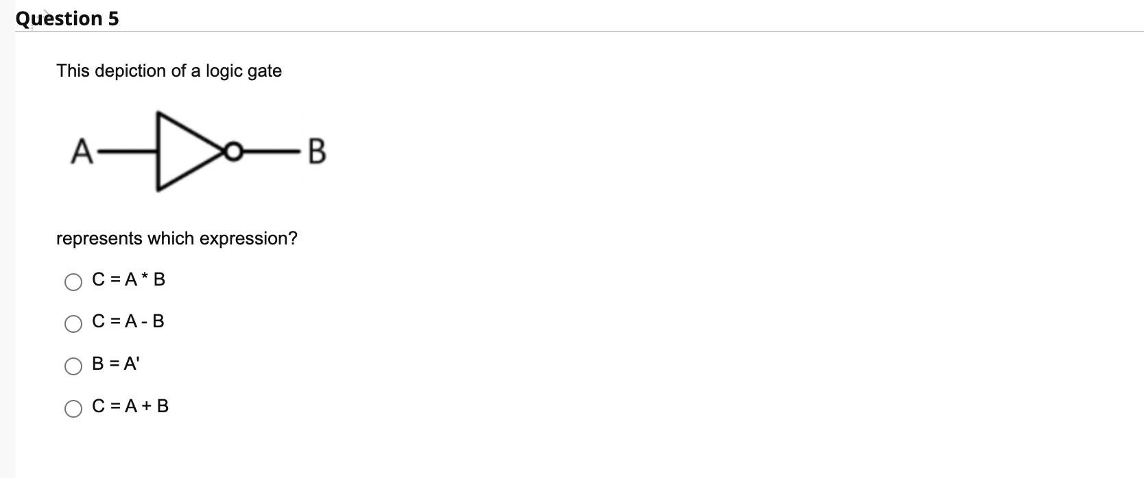 Solved This depiction of a logic gate represents which | Chegg.com