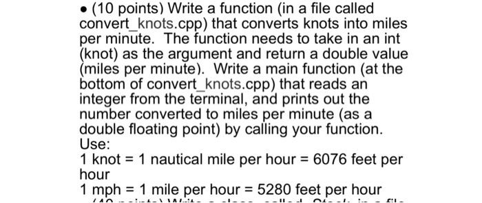 Solved (10 points) Write a function (in a file called | Chegg.com