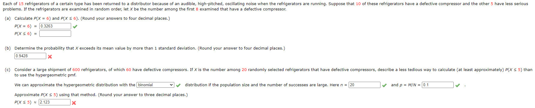 Solved problems. If the refrigerators are examined in random | Chegg.com
