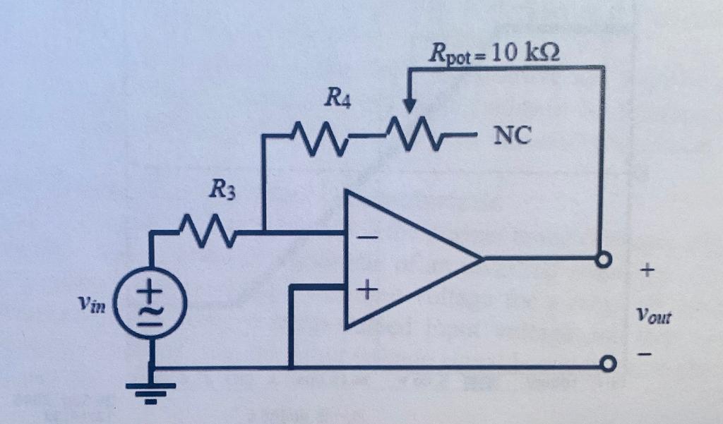Solved Select appropriate resistor values R3 and R4 in this | Chegg.com