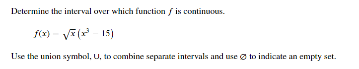 Solved Determine the interval over which function f is | Chegg.com