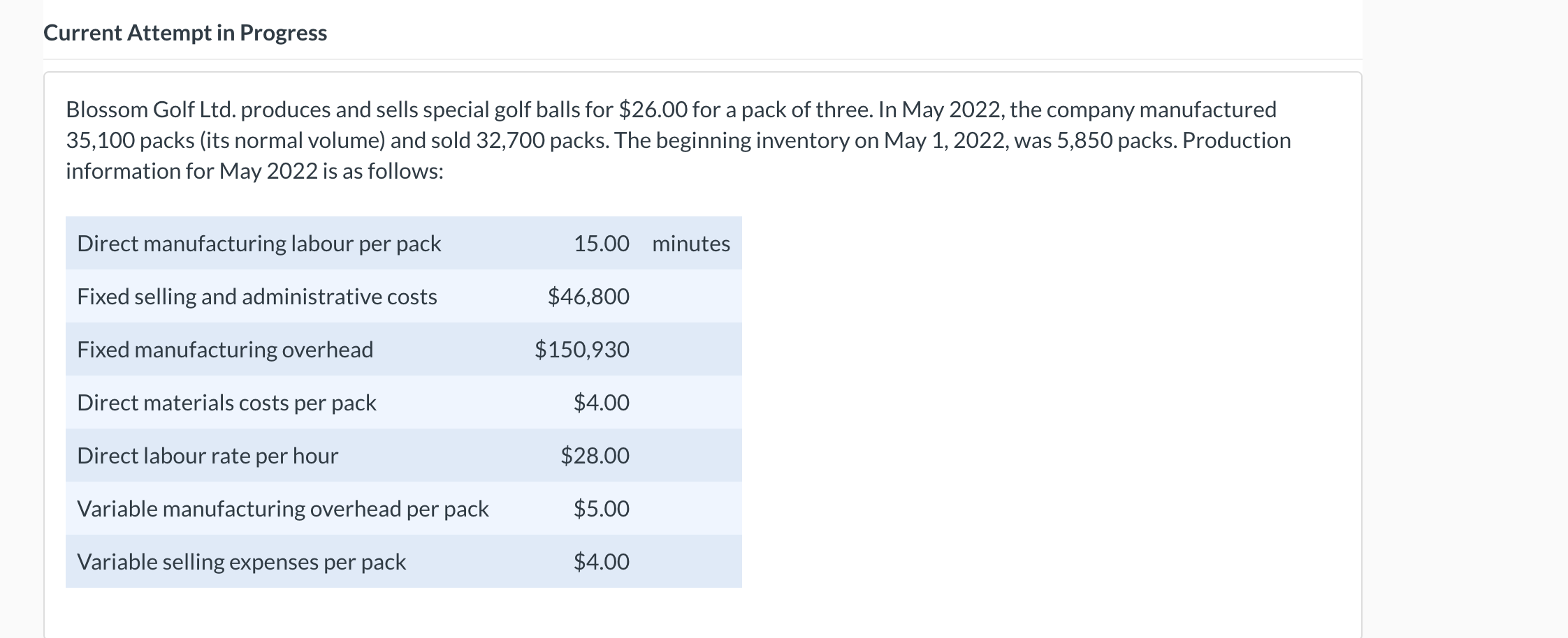 Solved Calculate the total cost per pack under both | Chegg.com