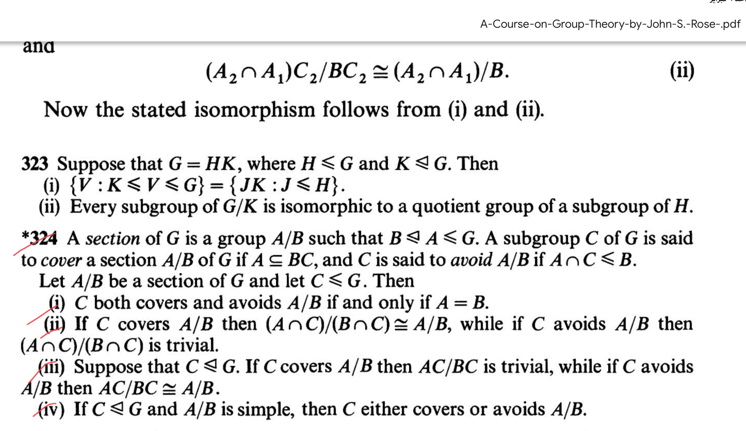 Solved A-Course-on-Group-Theory-by-John-S.-Rose-.pdf and | Chegg.com