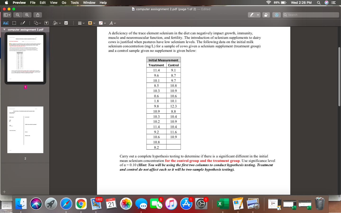 Solved Preview File Edit View Go Tools Window Help 89% O Wed | Chegg.com