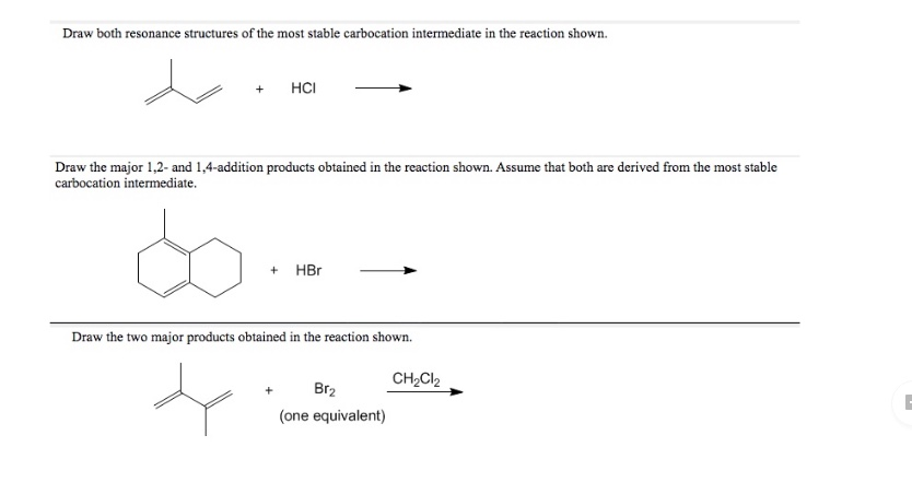 Solved Draw both resonance structures of the most stable | Chegg.com