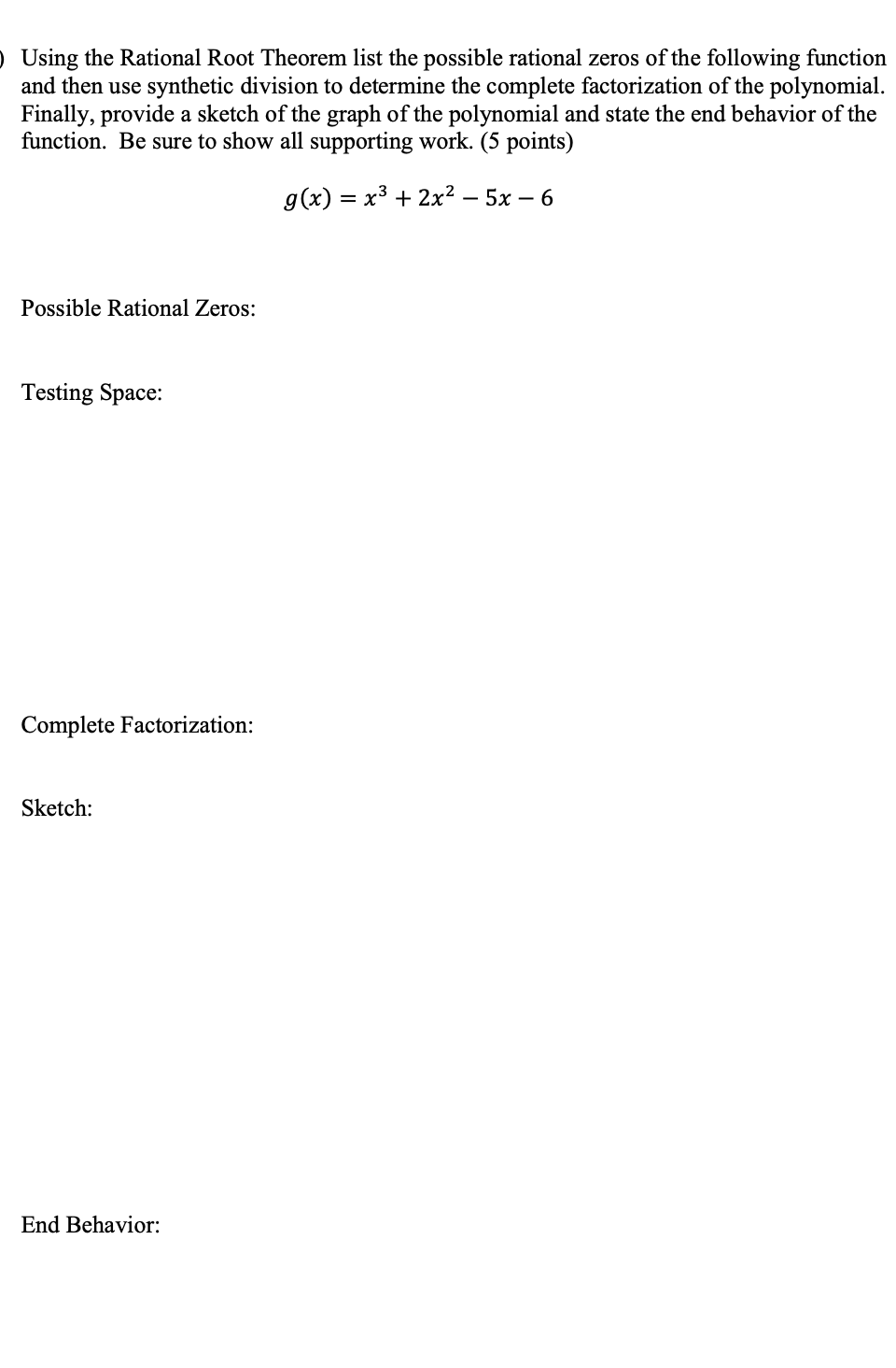 Solved Using the Rational Root Theorem list the possible | Chegg.com