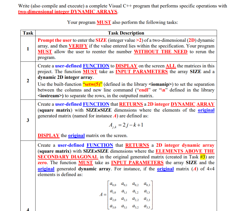 Solved Write (also compile and execute) a complete Visual | Chegg.com