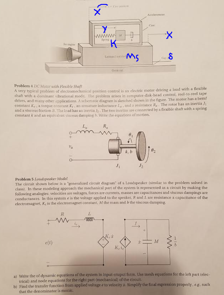 Solved Problem 1. Flexible Mechanical Structure in Linear | Chegg.com